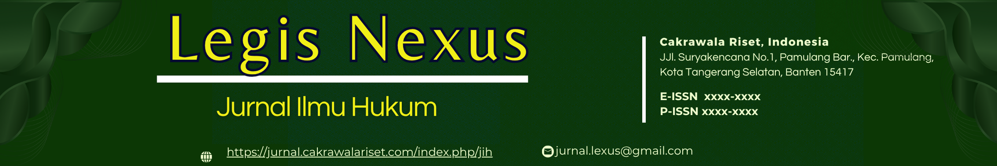 Correction and Retraction | Legis Nexus: Jurnal Ilmu Hukum